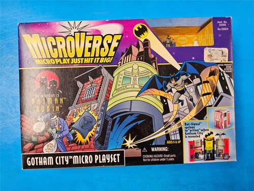 1996 MicroVerse GOTHAM CITY Micro Playset ADVENTURES of BATMAN & ROBIN ...