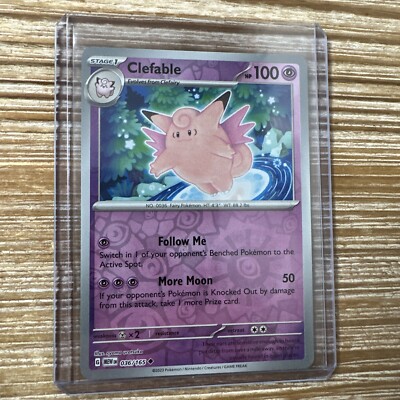 Clefable 036/165 Reverse Holo Scarlet & Violet 151 Uncommon Pokémon ...