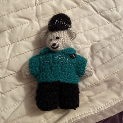 Crochet Teddy - St John’s ambulance | eBay UK