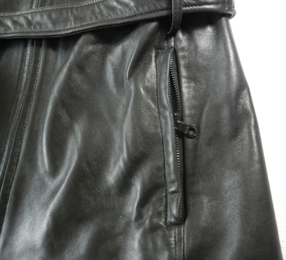Marc New York by Andrew Marc Black SOFT Black Leather Full-Zip Jacket ...