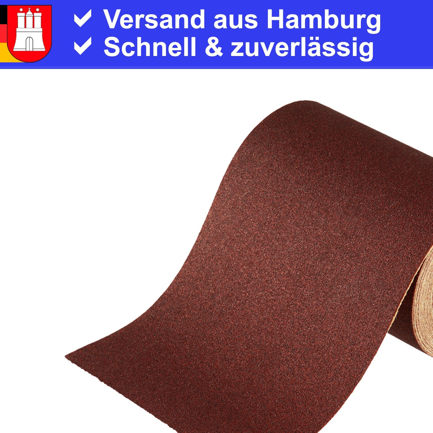 Schleifrolle 4x Schleifpapier Rolle Sandpapier P120, 115mmx40m ...