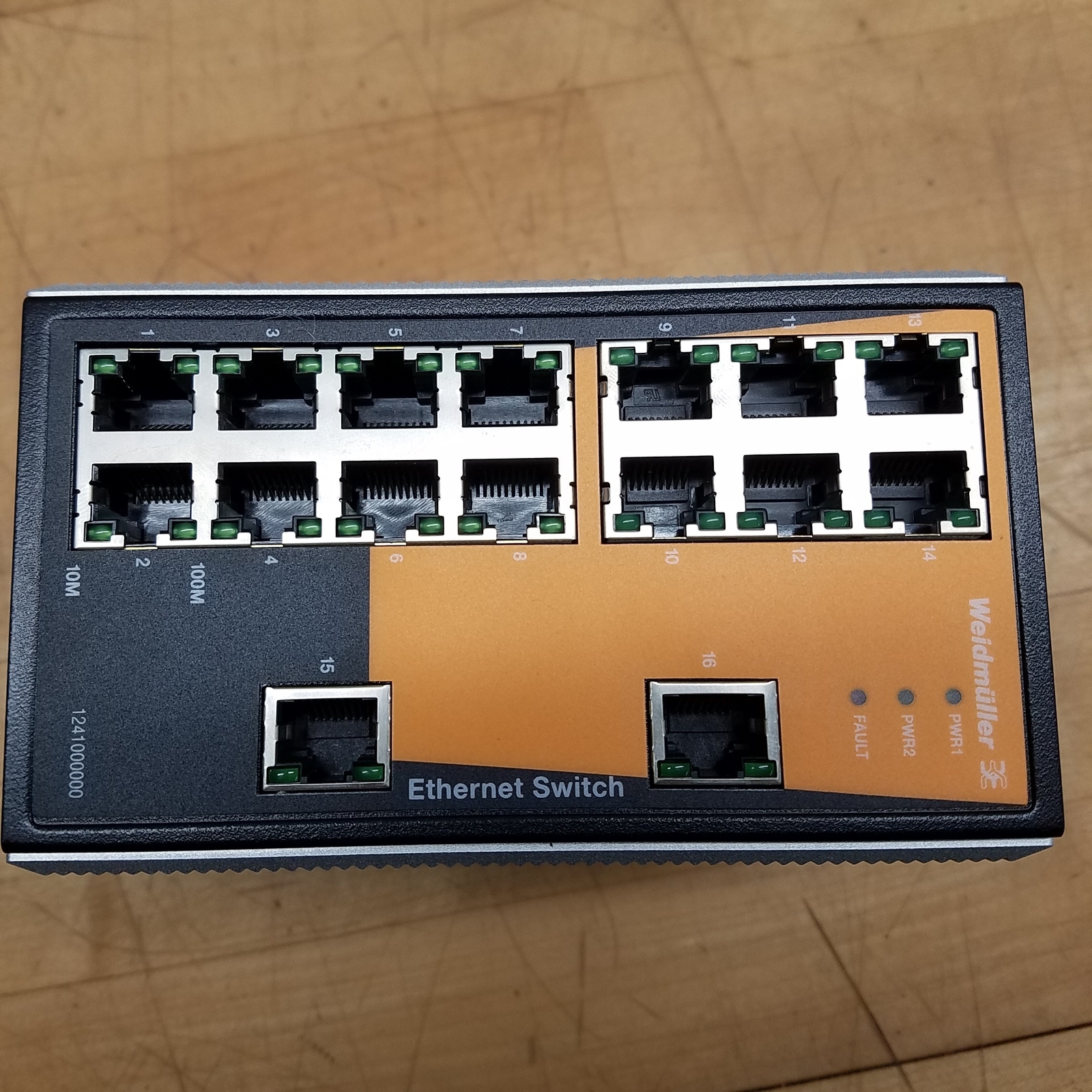 Weidmuller 1241000000 Ethernet Switch, IE-SW-VL16-16TX, Input 12-45VDC ...