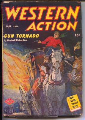 PULP: Western Action 1/1950-Columbia-gunfight cover-pulp thrills ...