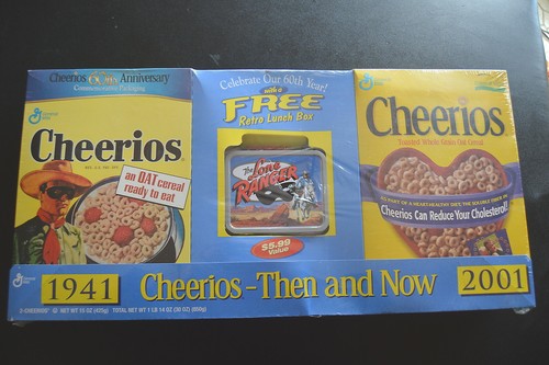 LONE RANGER 60 YEAR ANNIVERSARY - LUNCHBOX & CHEERIOS 2001 NOS NIP ...