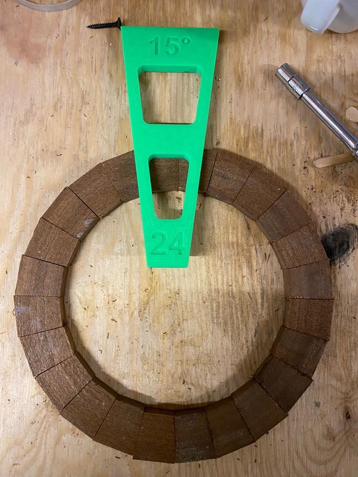 Woodworking Angle Wedge Wedgies for Segmented Bowls 15 18 20 22.5 30 36 ...