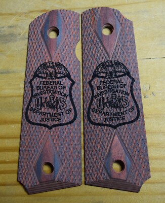 1911/Clones For Kimber/Colt Frame Lasered Engraved FBI Badge! NICE! | eBay