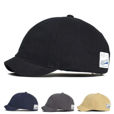 Vintage Style Short Bill Low Profile Brim Cotton Dad Hat Baseball ...