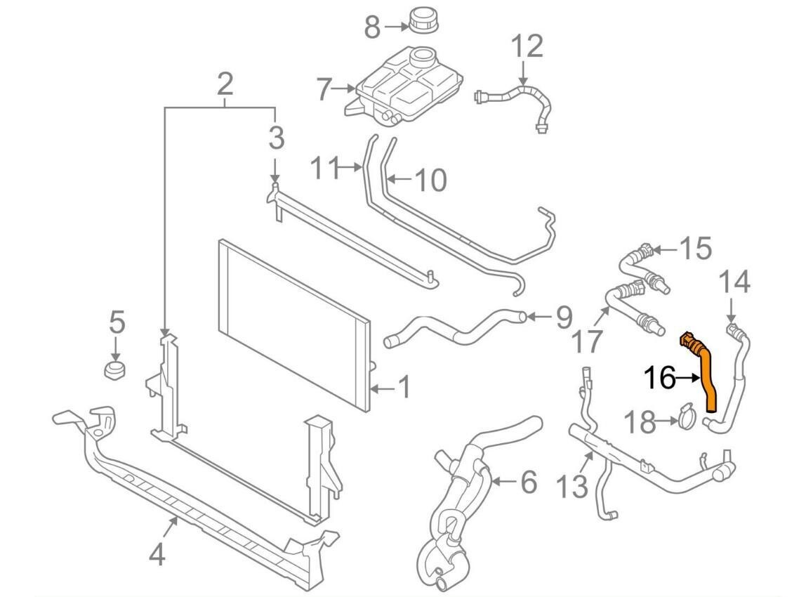 GENUINE Volvo C30 2008 HVAC Radiator Heater Hose 31439965 | eBay
