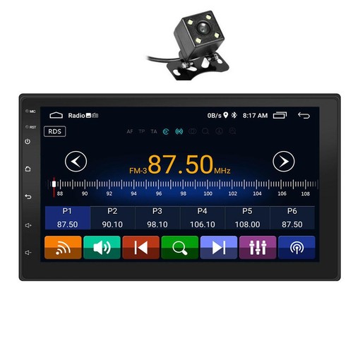 Android 10.1 7in Car Radio Stereo MP5 Player 2DIN Touch Screen Camera ...
