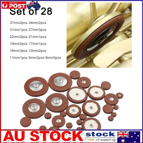 28pcs/Set Leather Pads High-Pitched Tenor Saxophone Pads Protect Keys ...