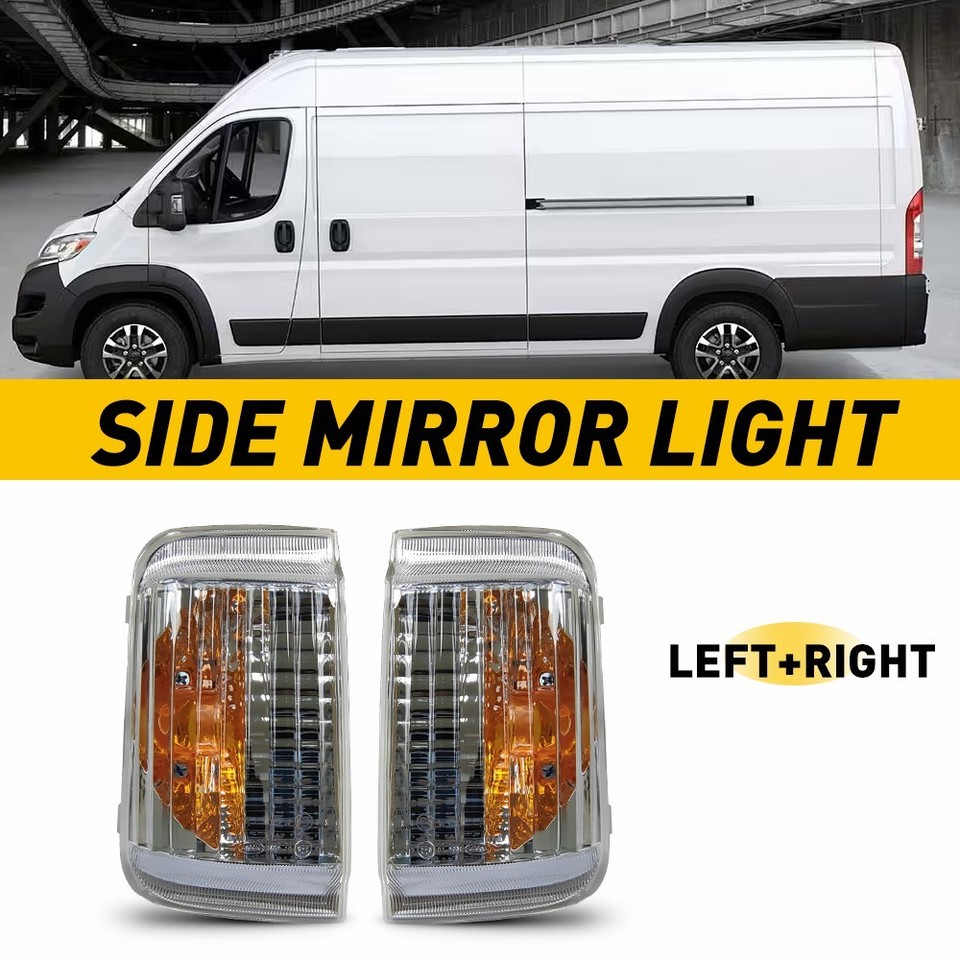 LEFT RIGHT SIDE MIRROR TURN SIGNAL LIGHT For 14-21 RAM PROMASTER 1500 ...