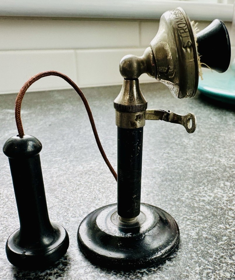 Antique Stromberg Carlson Candlestick Salesman Sample Telephone ...