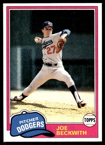 1981 Topps Joe Beckwith #231 Los Angeles Dodgers Baseball Card | eBay