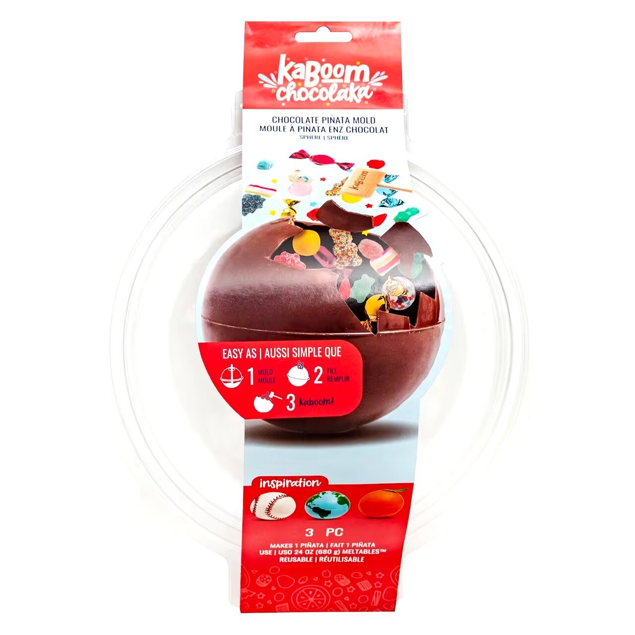 KaBoom Chocolaka Chocolate Ball Piñata Mold - 2 Pack | eBay