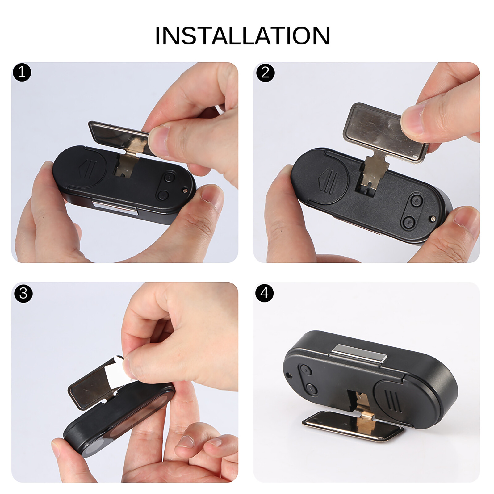 Mini Pocket Quartz Analog Watch Stick-On Clock for Home Car Boat ...