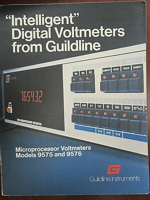 Guildline Instruments Microprocessor Voltmeters Models 9575 & 9576 | eBay