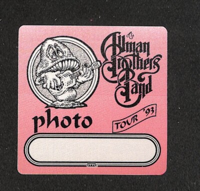 THE ALLMAN BROTHERS BAND, TOUR 1993 UNUSED, INTACT PHOTO CONCERT PASSES ...