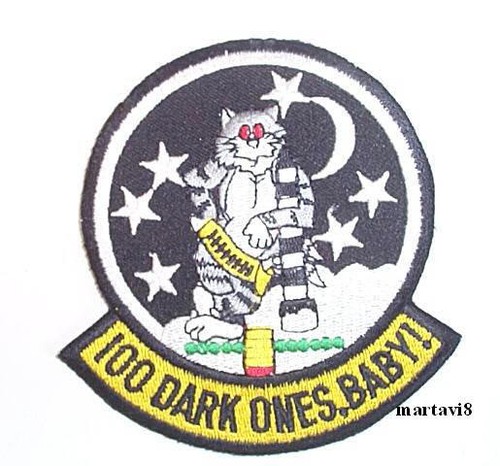 US.Navy F-14 Tomcat `100 DARK ONES` Cloth Badge / Patch (F14-21) | eBay