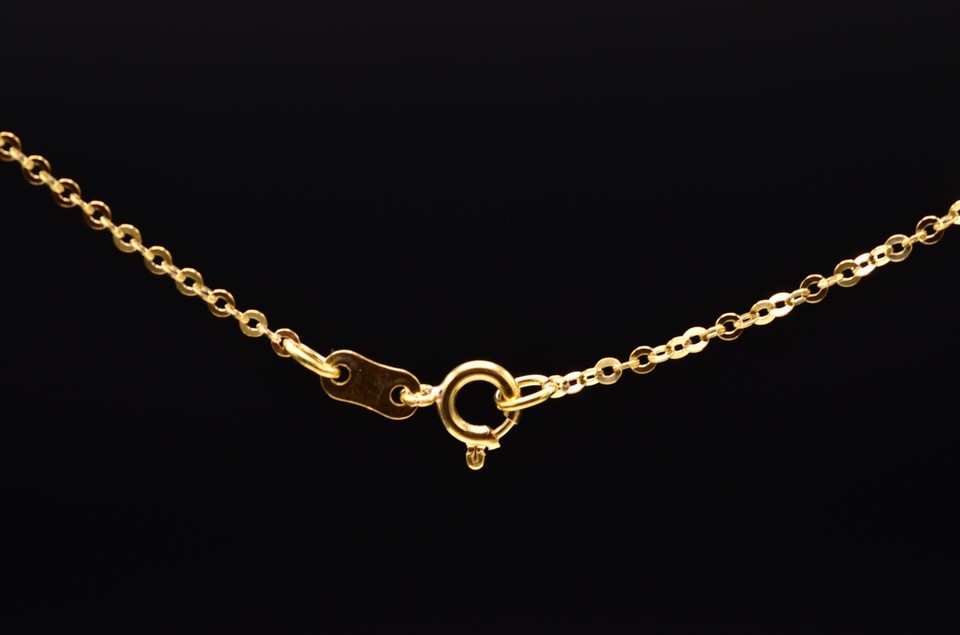Vintage Yellow Gold Station Chain | eBay