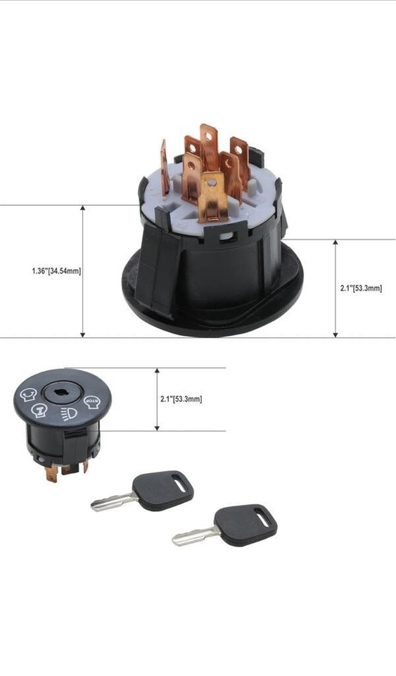 Starter Key for John Deere LA100 LA105 LA110, LA115, LA120 – Ignition ...