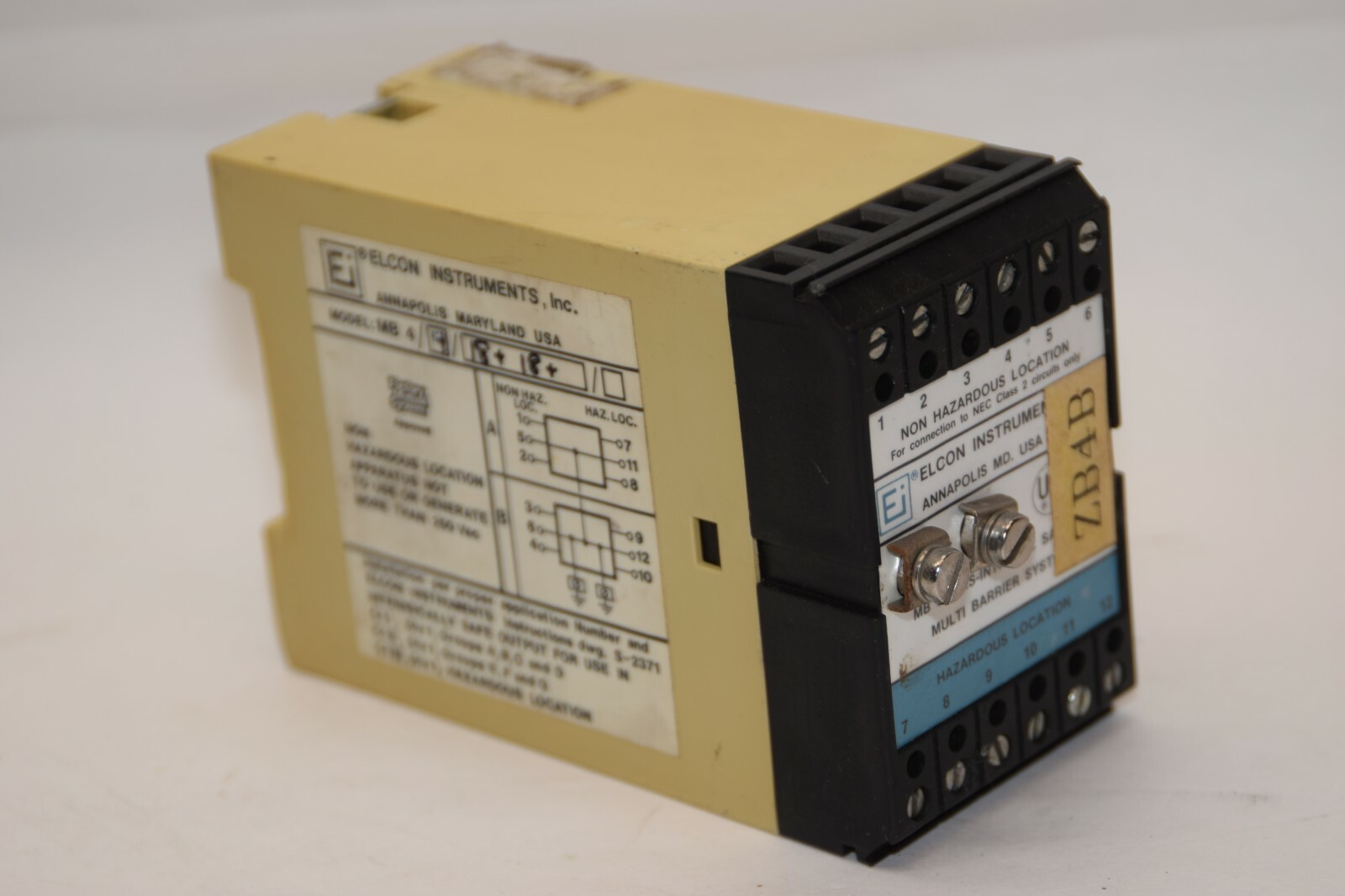 ELCON INSTRUMENTS INC MB4/4/18+18* Intrinsic Safety Barrier | eBay