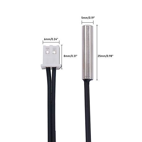 🌡️ 3M NTC Thermistor Temperature Sensor Probe for Refrigerator & AC 🧊 ...