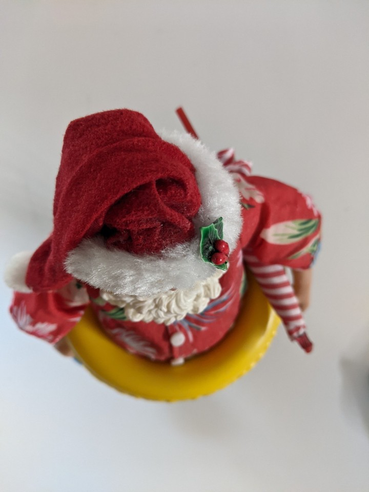 Merry Brite Santa Claus Figure Hawaiian Waikiki Beach Christmas ...