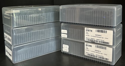 6 Empty Pamp Bar Plastic Storage Box - Used - For All Gold Silver Assay ...