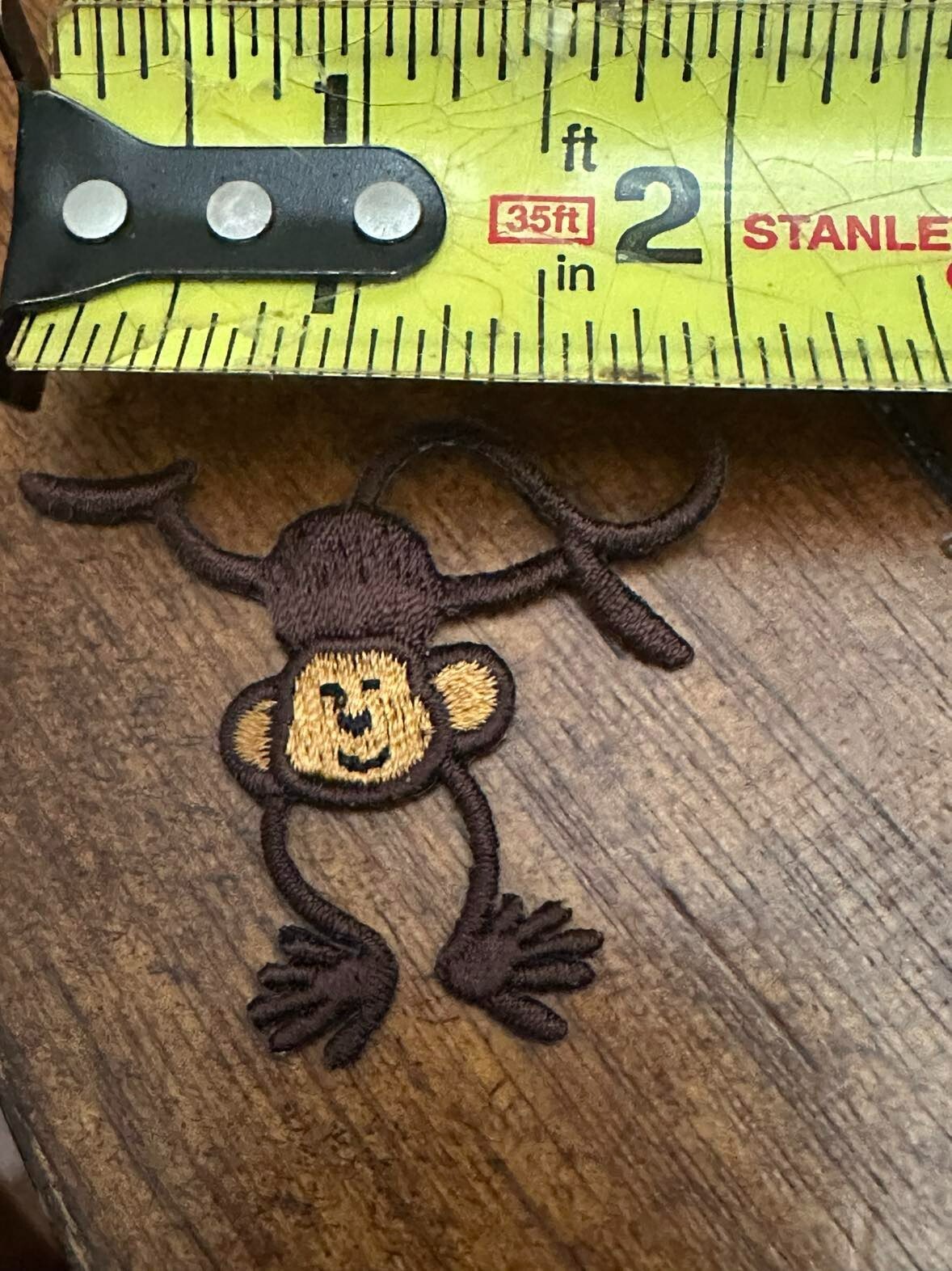 MONKEY HANDSTAND Iron On Patch Applique 1 3/4" h x 2" w | eBay