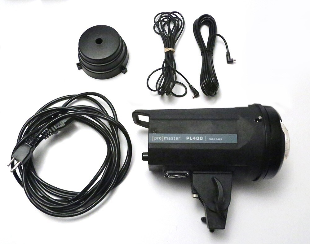 ProMaster PL400 Advanced LCD Control Studio Light with Tube Power Cord ...