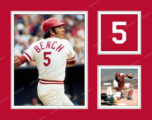 JOHNNY BENCH Photo Picture Collage CINCINNATI REDS Baseball 8x10 11x14 ...