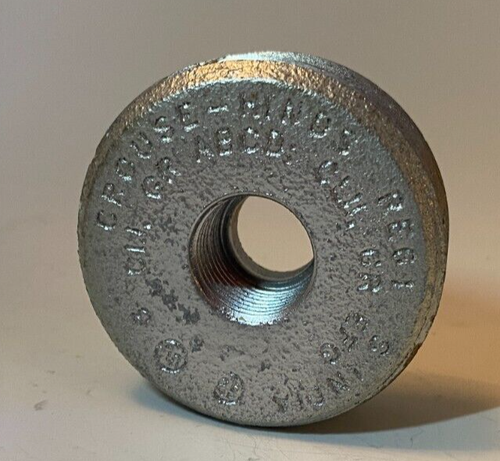 CROUSE-HINDS 2" x 1/2" Conduit Hub Reducer (RE61) Rigid/IMC - Prepaid ...