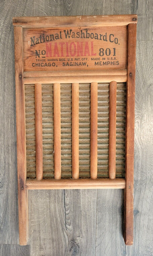 Vintage Antique National Washboard Co The Brass King NO. 801 Old Wash ...