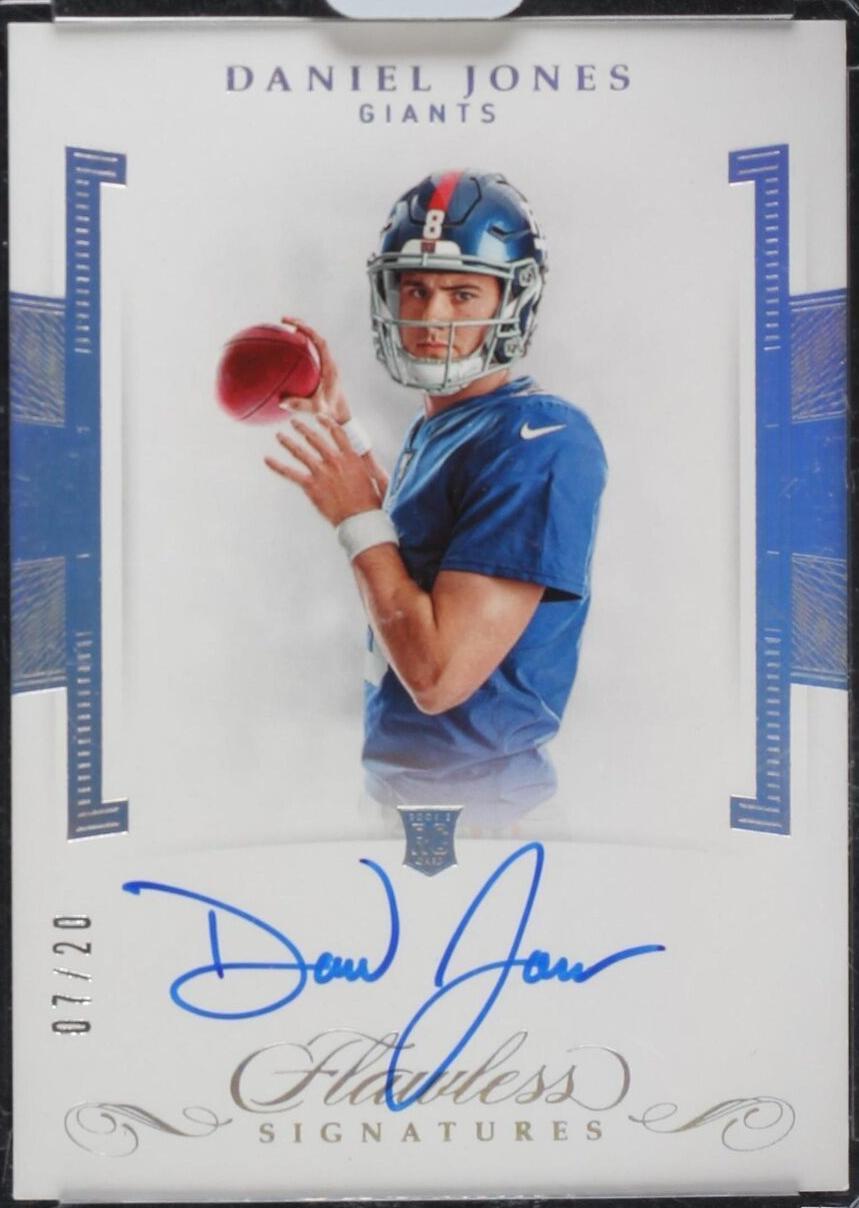 2019 Panini Flawless - Flawless Rookie Signatures Daniel Jones #FR-DJ ...
