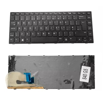 HP EliteBook 840 G5 840 G6 846 G5 745 G5 UK Keyboard Non-Backlit ...