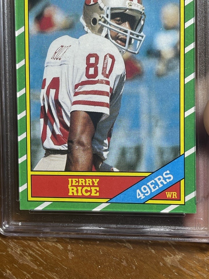 Jerry Rice Rookie Card 1986 Topps Football #161 RC Graded DCI 9 MINT | eBay