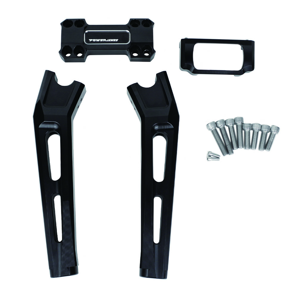 1" Bar 10" Pullback Risers kit for Harley Softail Dyna Road King Street ...