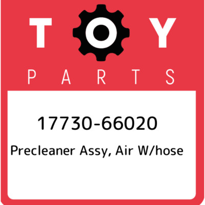 17730-66020 Toyota Precleaner assy, air w/hose 1773066020, New Genuine ...