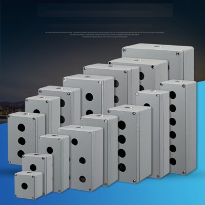 22mmMetal Cast Aluminum Button Box Waterproof Junction Box Waterproof ...