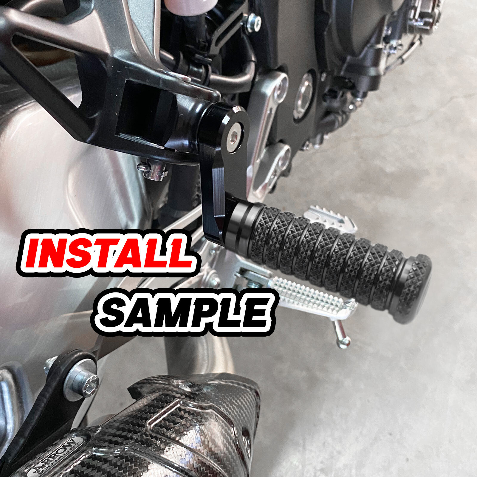 M-Grip Rear Foot Pegs 40mm Lowering Kit For Bonneville T100/T120 18 19 ...