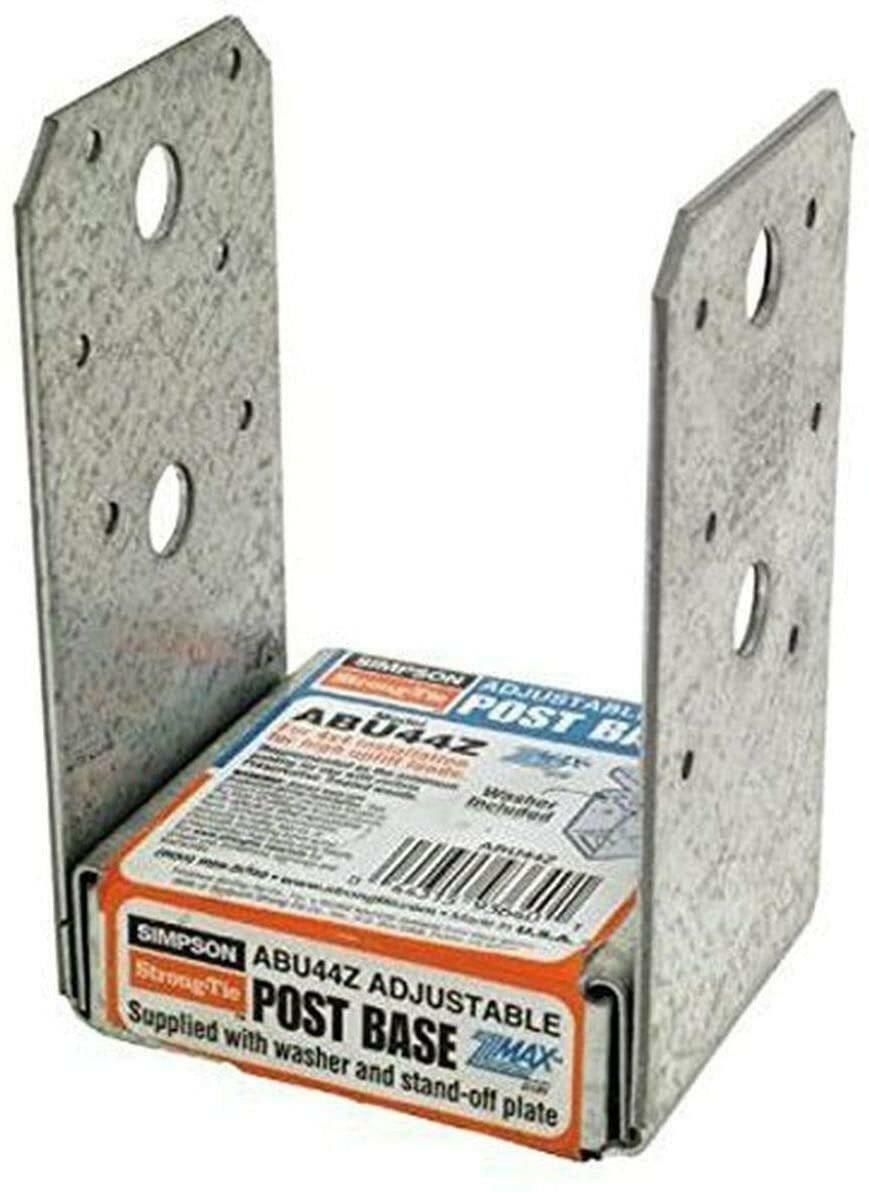 Simpson Strong-Tie ABU44Z 4 x 4 Adjustable Post Base ZMAX 10 Pk ...
