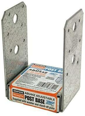 Simpson Strong-Tie ABU44Z 4 x 4 Adjustable Post Base ZMAX 10 Pk ...