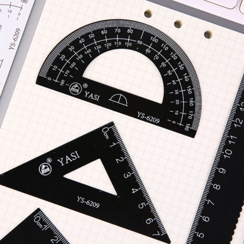 Multifunctional Straight Triangle Ruler Set Minimalism Drawing Ruler ...