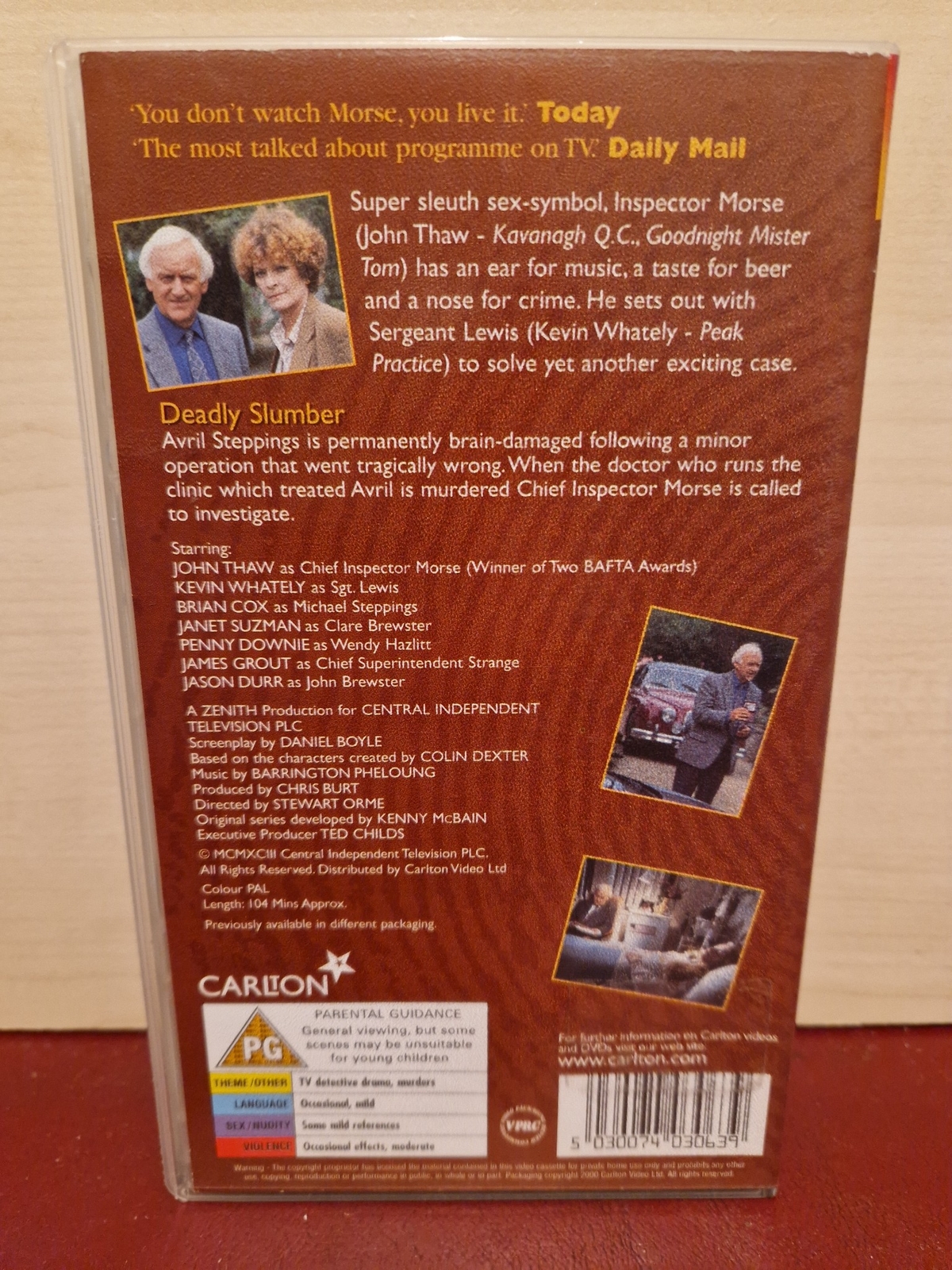 Inspector Morse - Series 7 - Episode 1 Deadly Slumber - PAL VHS Video ...