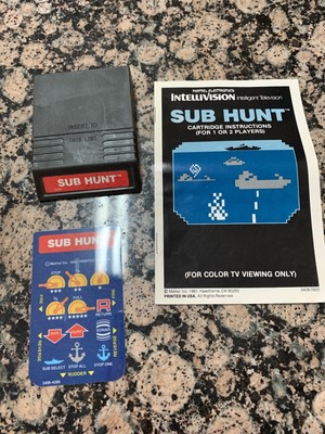 Sub Hunt (Intellivision, 1982) | eBay