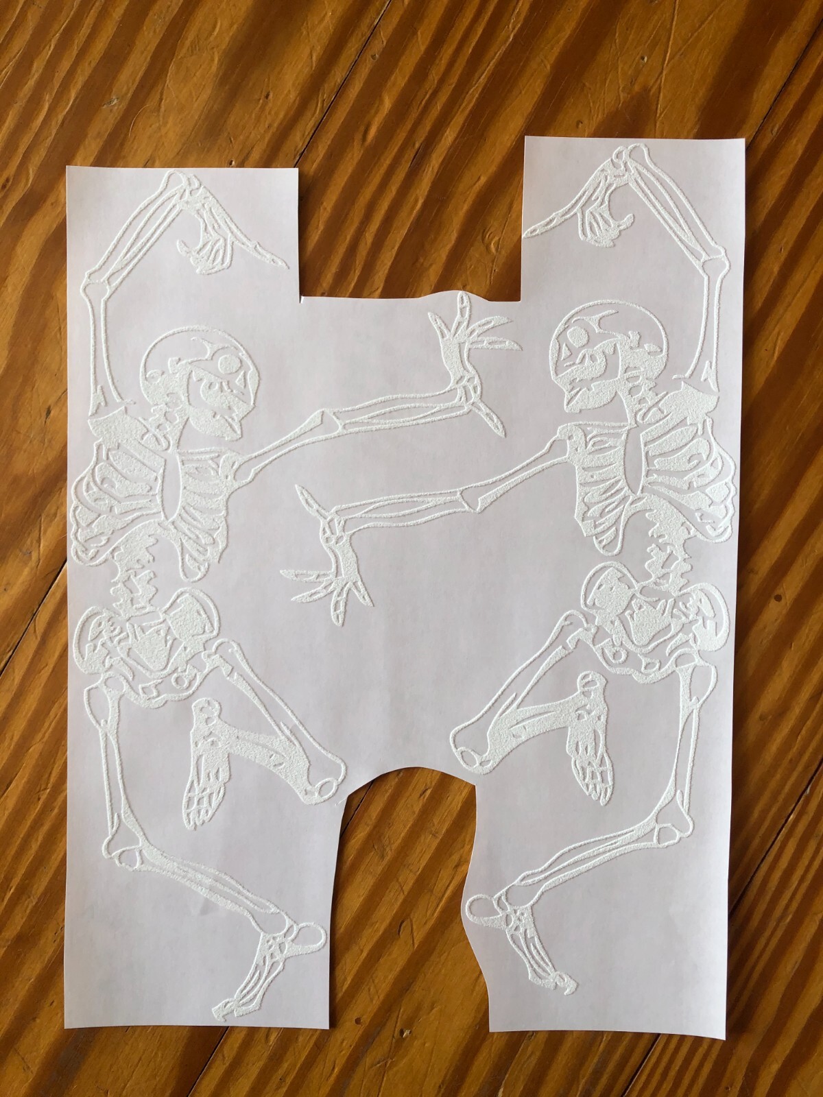 Ready to Press Halloween Screen Print Transfer | Dancing Skeletons ...