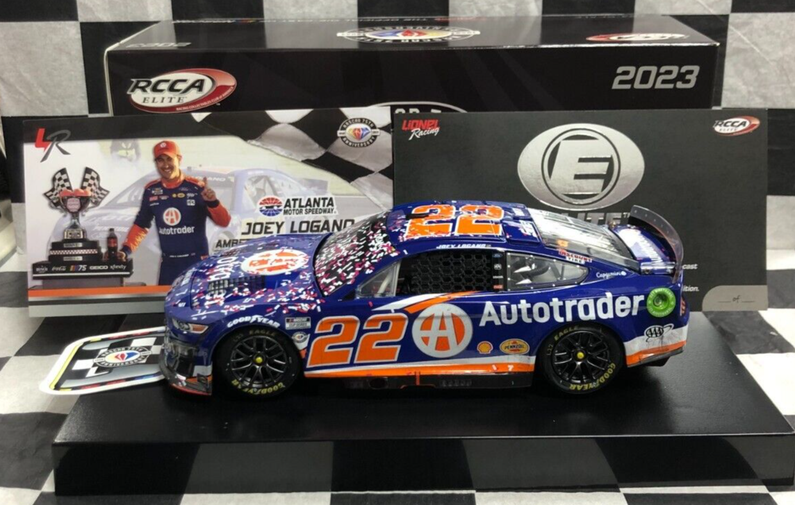Joey Logano #22 Auto Trader Atlanta Win ELITE 2023 Mustang 1:24 ...