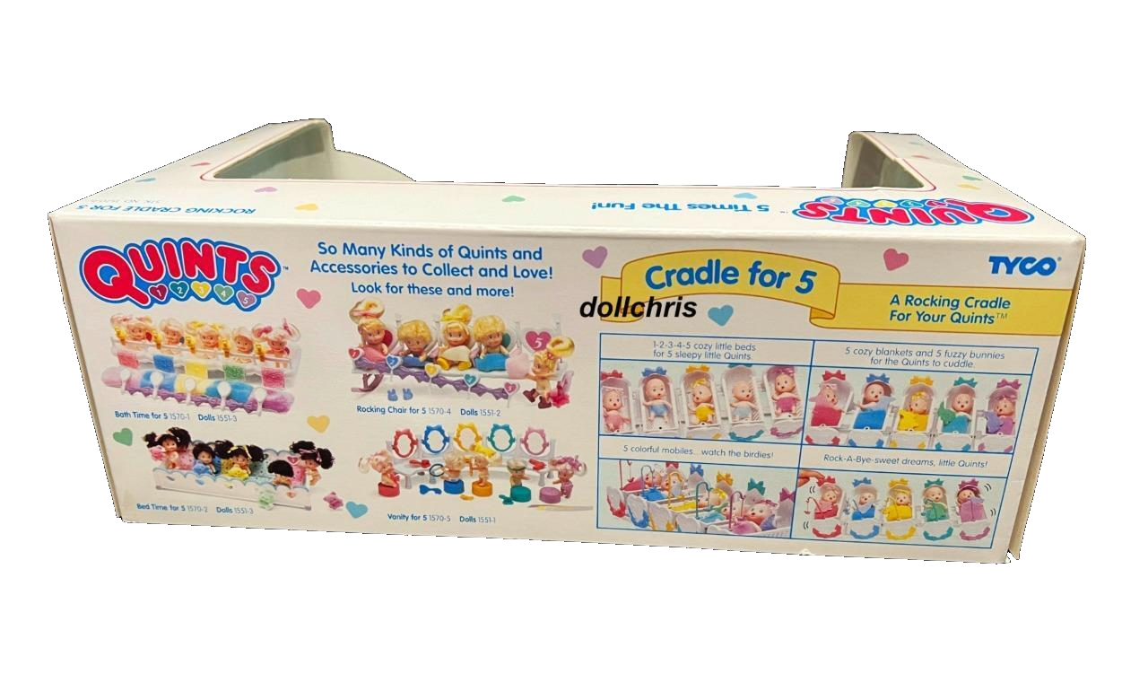 1991 TYCO Rocking CRADLE for 5 Quints Dolls 1570-6 NRFB New RARE VHTF ...