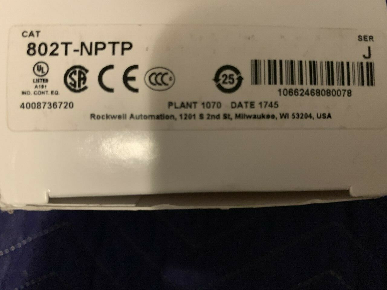 Allen Bradley 802T-NPTP Series J Limit Switch for sale online | eBay