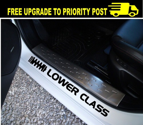 2x LOWER CLASS jdm drift door sill pair ute Car Stickers Decals | eBay ...